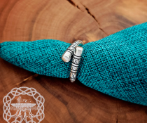 Authentic Handmade Viking Jewelry. Sterling Silver Erlendur Ring.