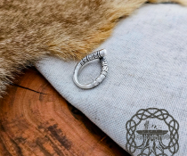 Authentic Handmade Viking Jewelry. Sterling Silver Erlendur Ring.